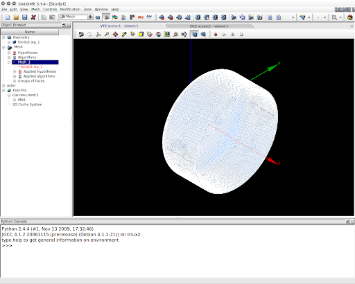 Salome-Meca corriendo en Ubuntu - atareao con Linux